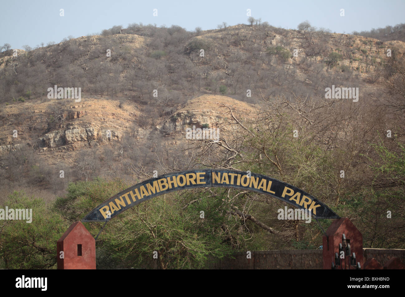 Entrance, Ranthambhore National Park, Rajasthan, India, Asia Stock ...