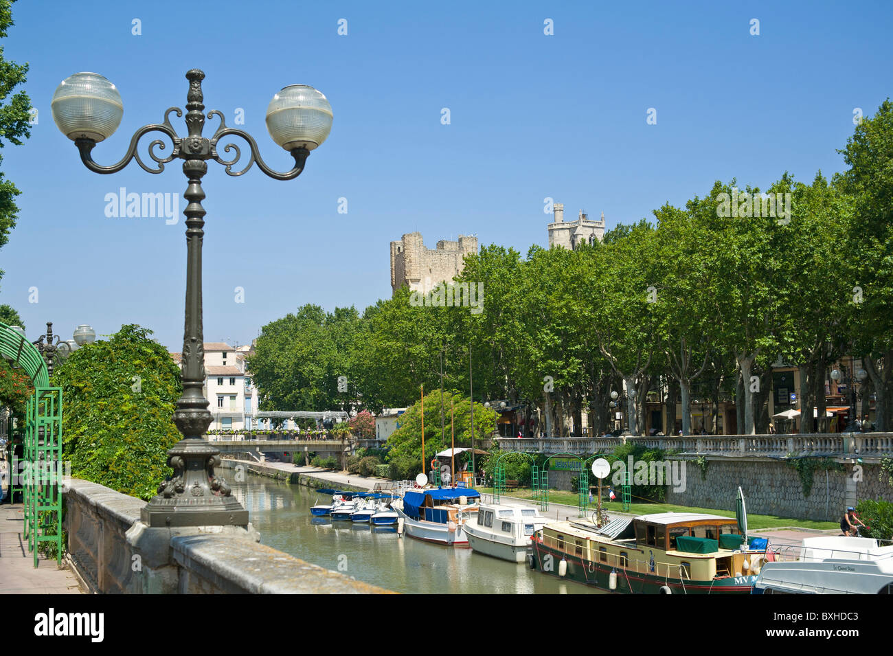 Canal de la Robine Passing Through Narbonne France Stock Photo - Alamy