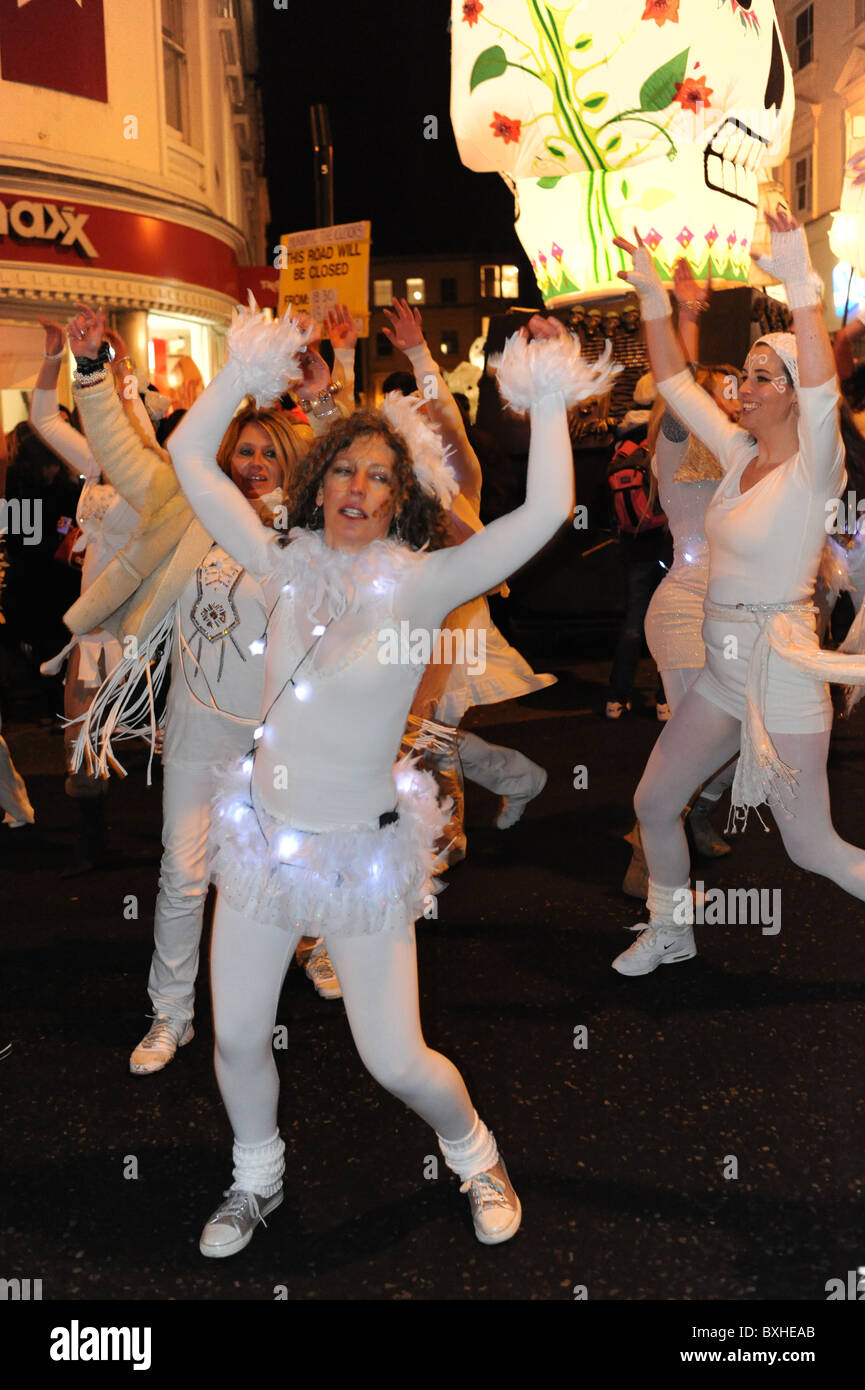 The Burning the Clocks procession to celebrate the winter solstice ...
