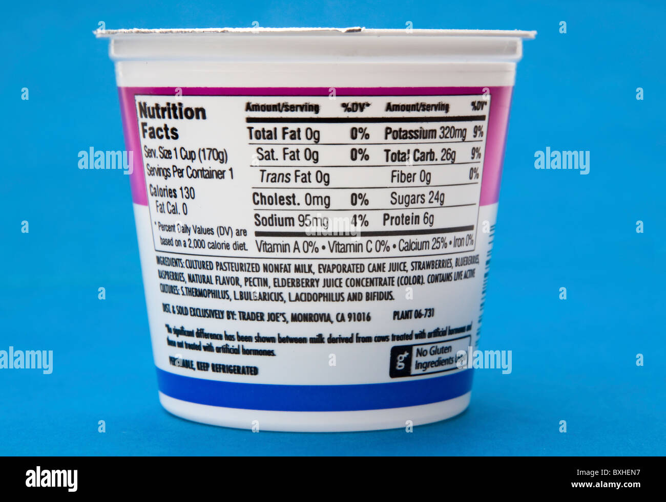 Yogurt containing 4 different types of live active cultures and ... Yogurt containing 4 different types of live active cultures and ...