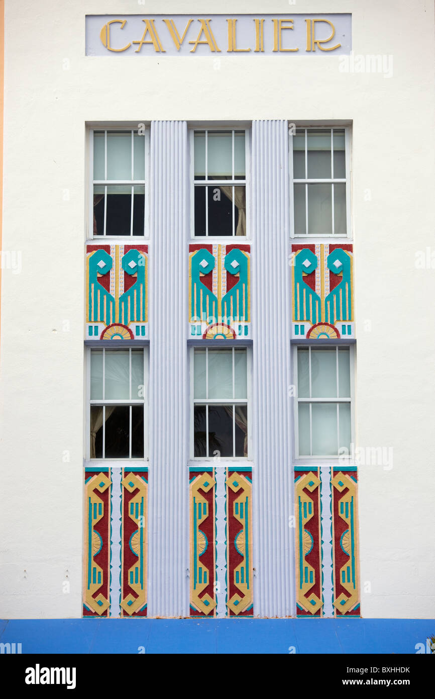 Cavalier Hotel art deco style on Ocean Drive, South Beach, Miami ...