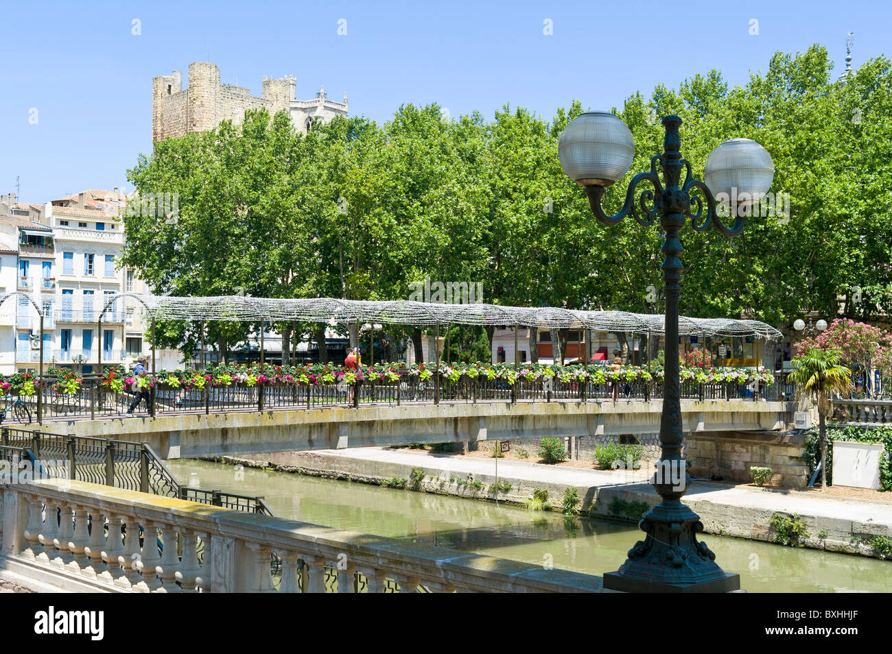 Bridge over the Canal de la Robine Passing Through Narbonne France ...