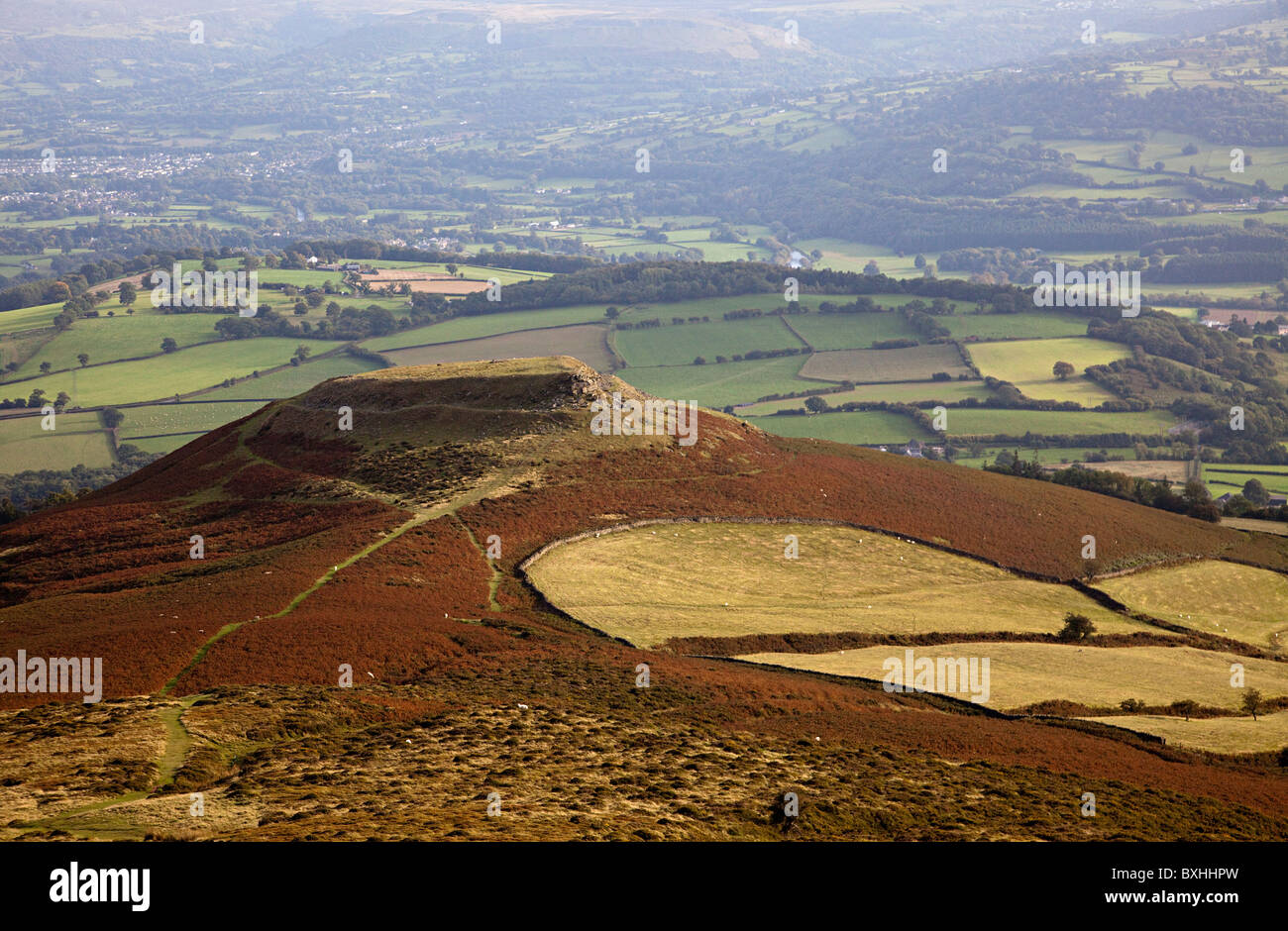 Table Mountain Crug-Hywel fort Black Mountains Brecon Beacons National ...