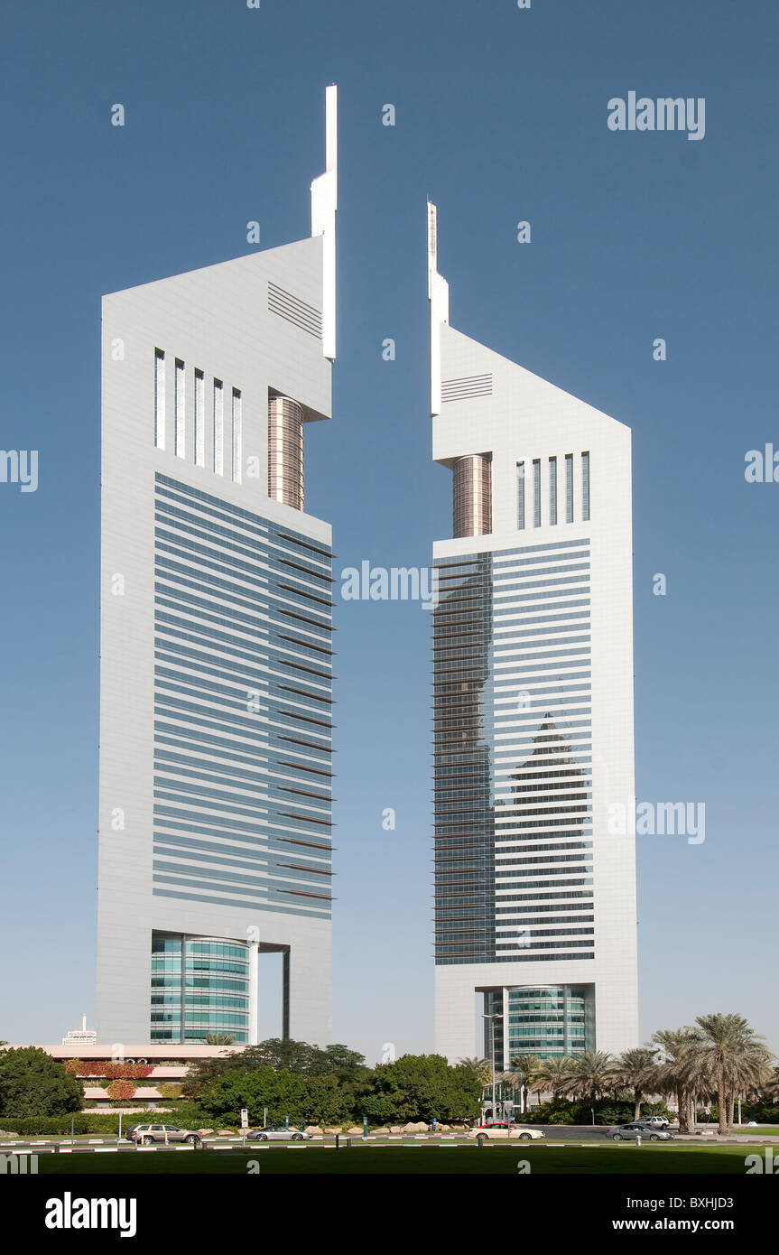 Emirates towers in dubai hi-res stock photography and images - Alamy