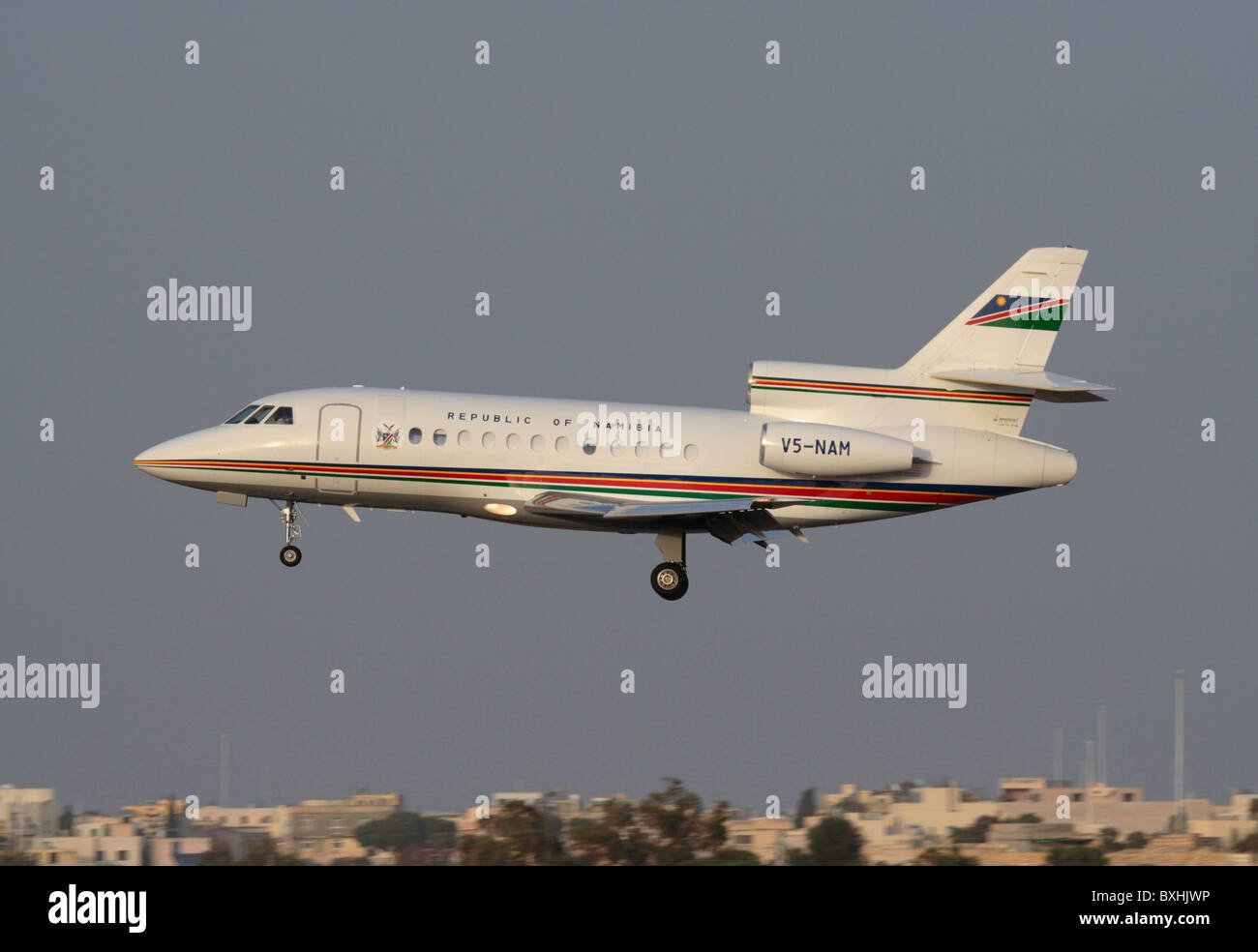 Dassault Falcon 900 business jet operated by the Government of Namibia ...