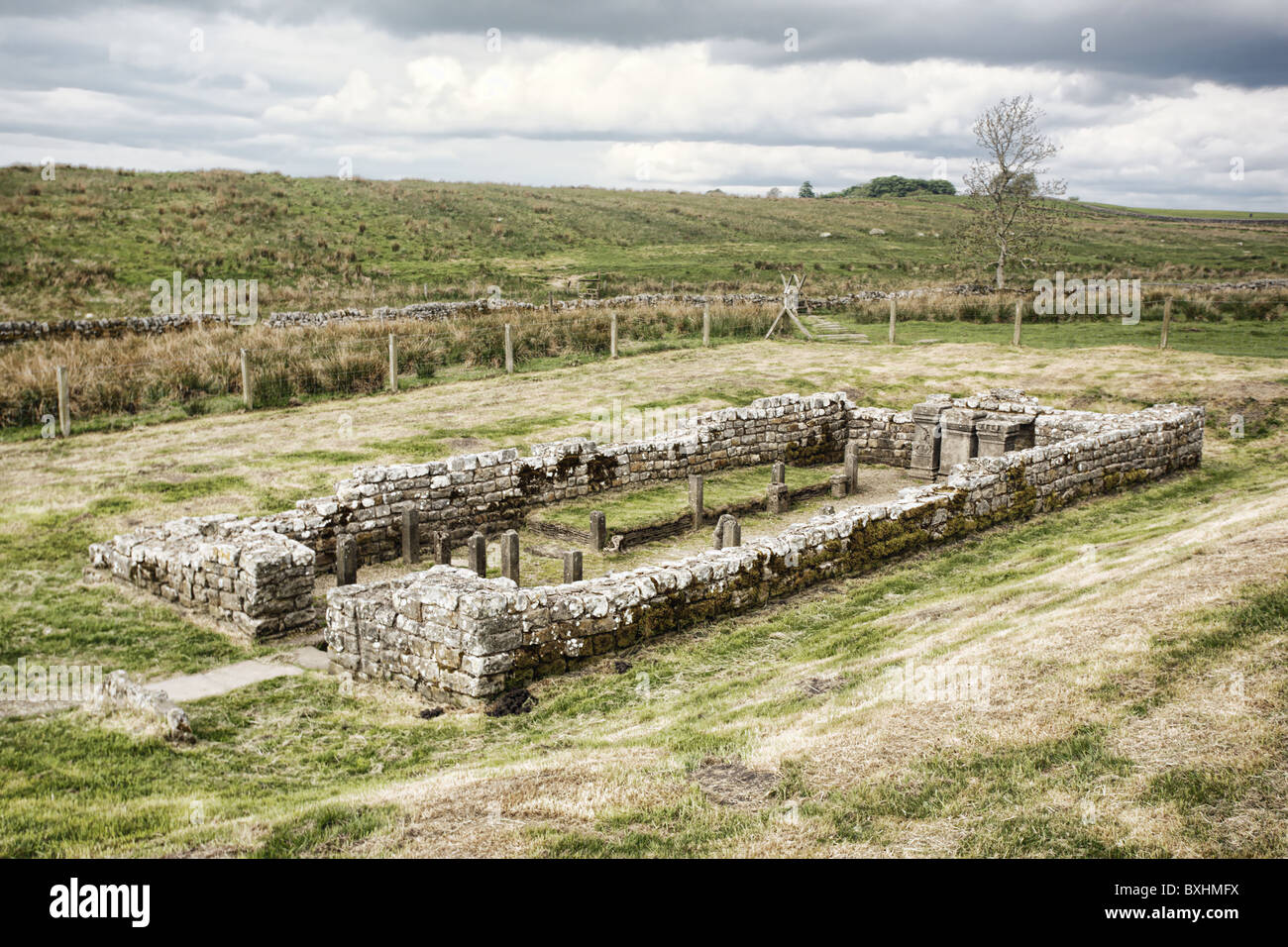 Temple of Mithras, Brocolitia, Hadrian's Wall, Northumberland, England ...