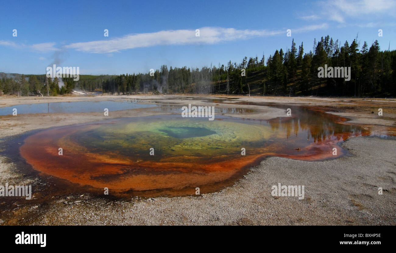 Old Faithful Geyser Area Stock Photo - Alamy