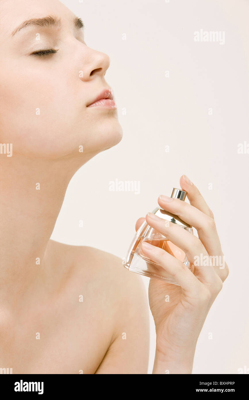 Spraying on perfume hi-res stock photography and images - Alamy