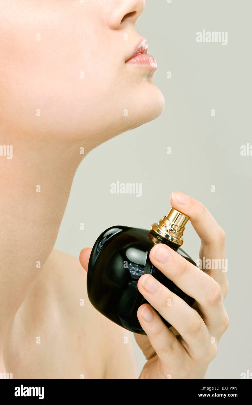 Spraying on perfume hi-res stock photography and images - Alamy