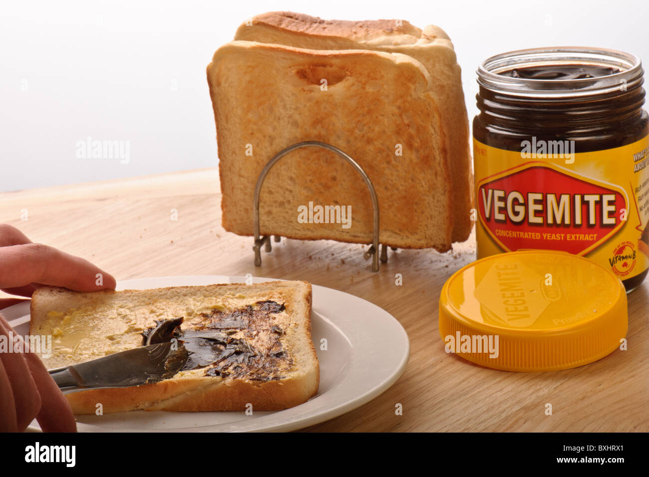 Toast and Vegemite Stock Photo - Alamy