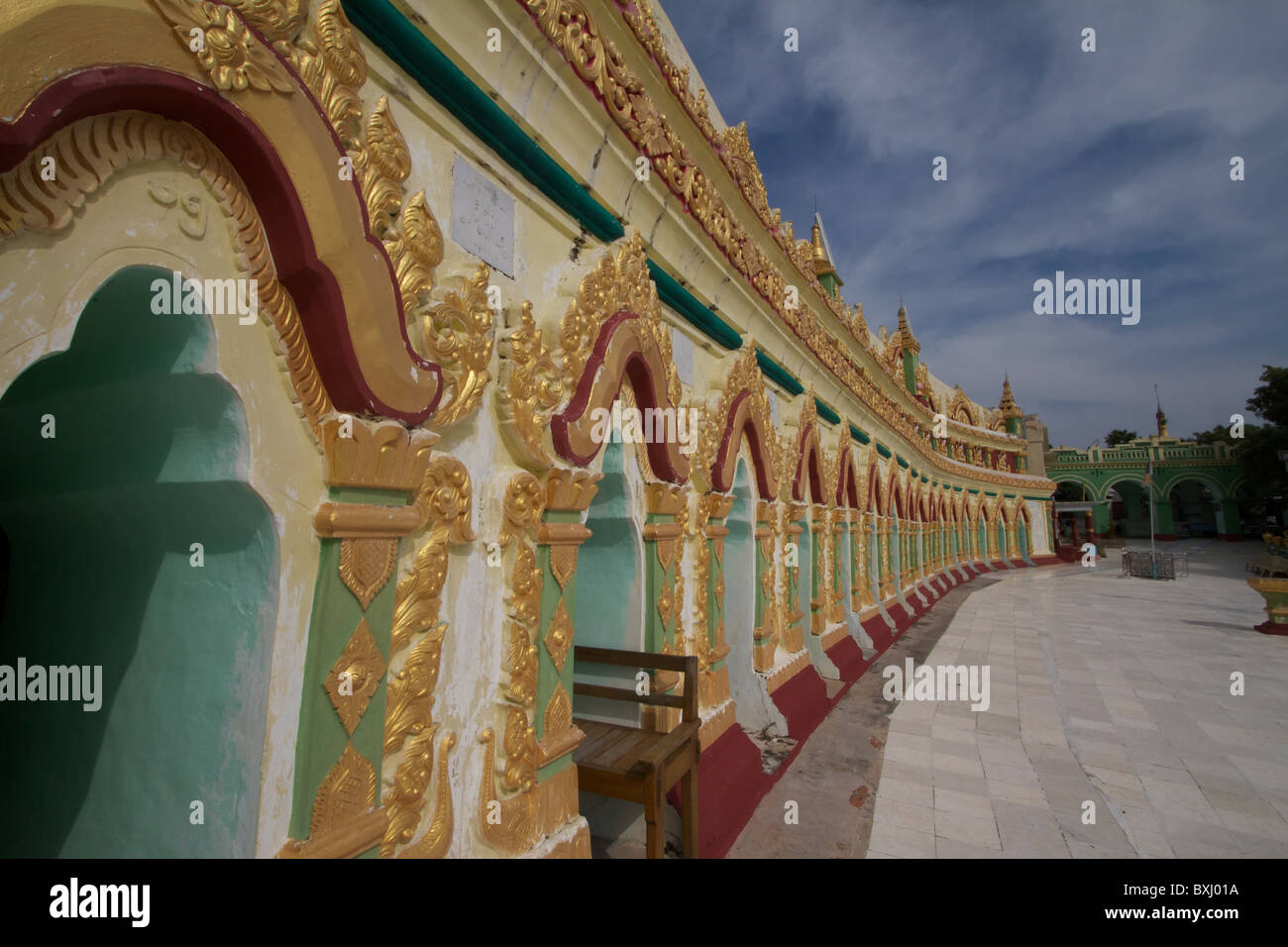 entry doors at umin thounzeh in sagaing Stock Photo - Alamy