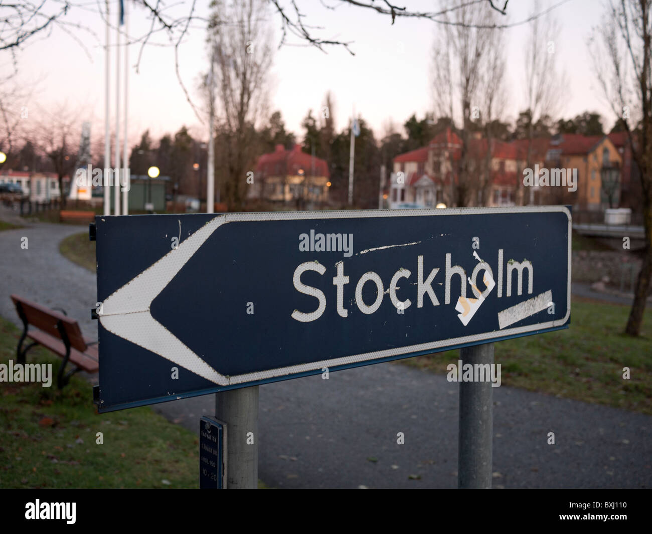Direction sign in stockholm hi-res stock photography and images - Alamy