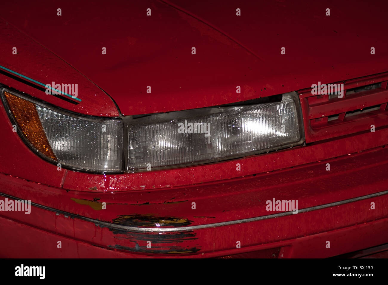 front of a dented car Stock Photo - Alamy