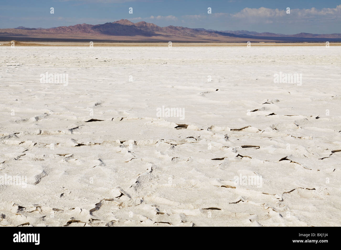 Surface cracks on the dry lake bed - Mojave Desert, California USA ...