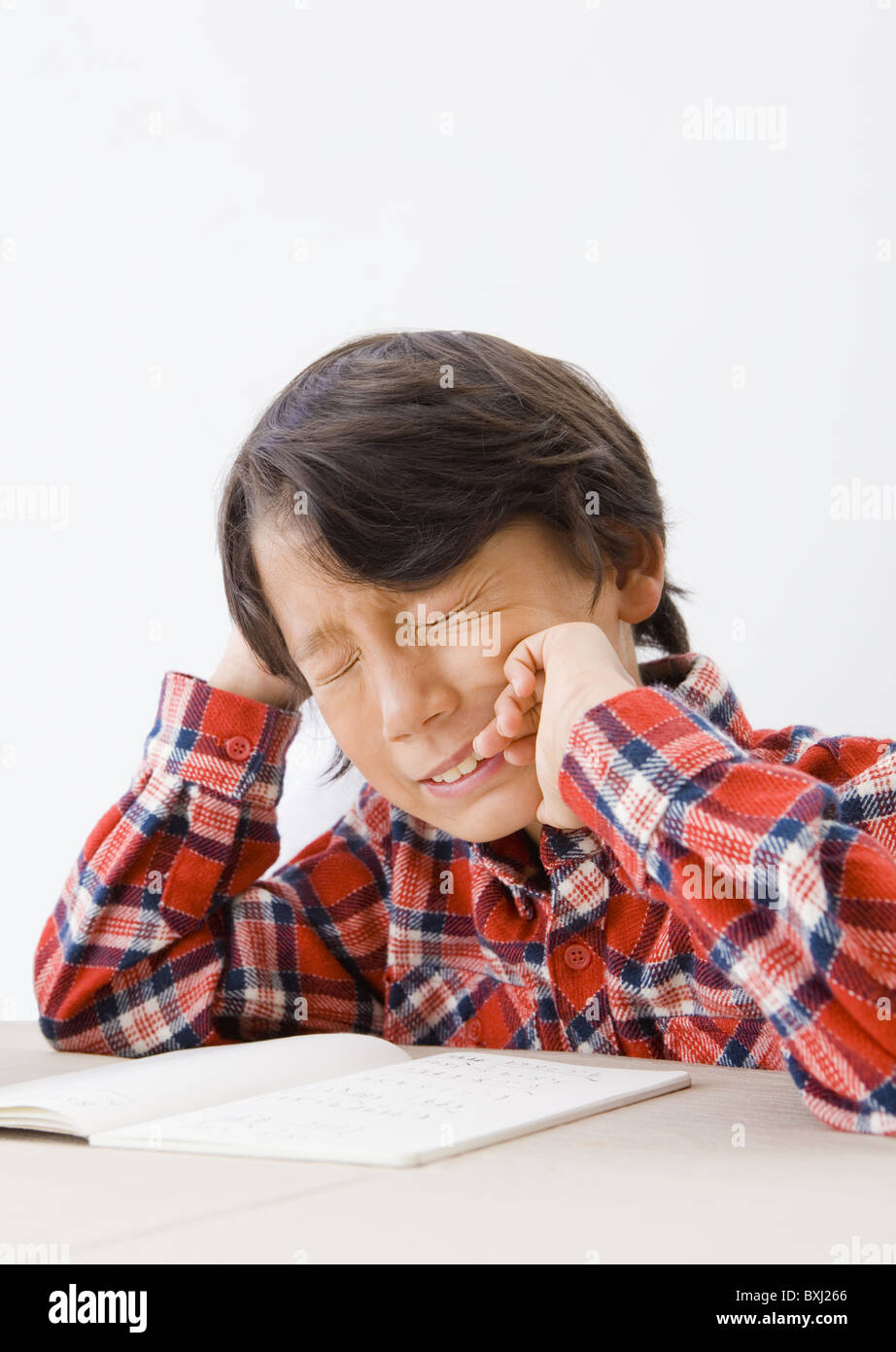 A thinking boy Stock Photo - Alamy
