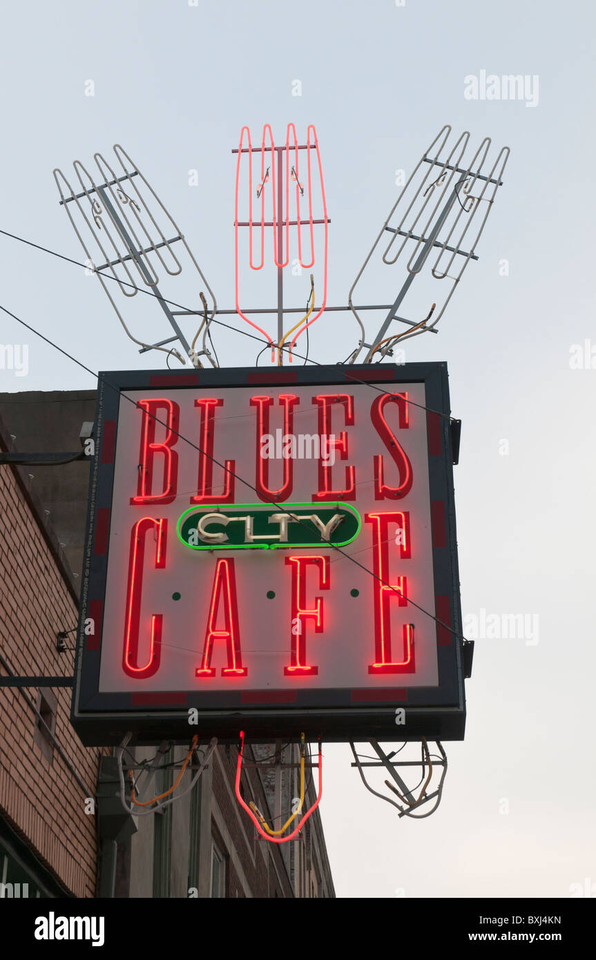 Blues city cafe memphis hi-res stock photography and images - Alamy