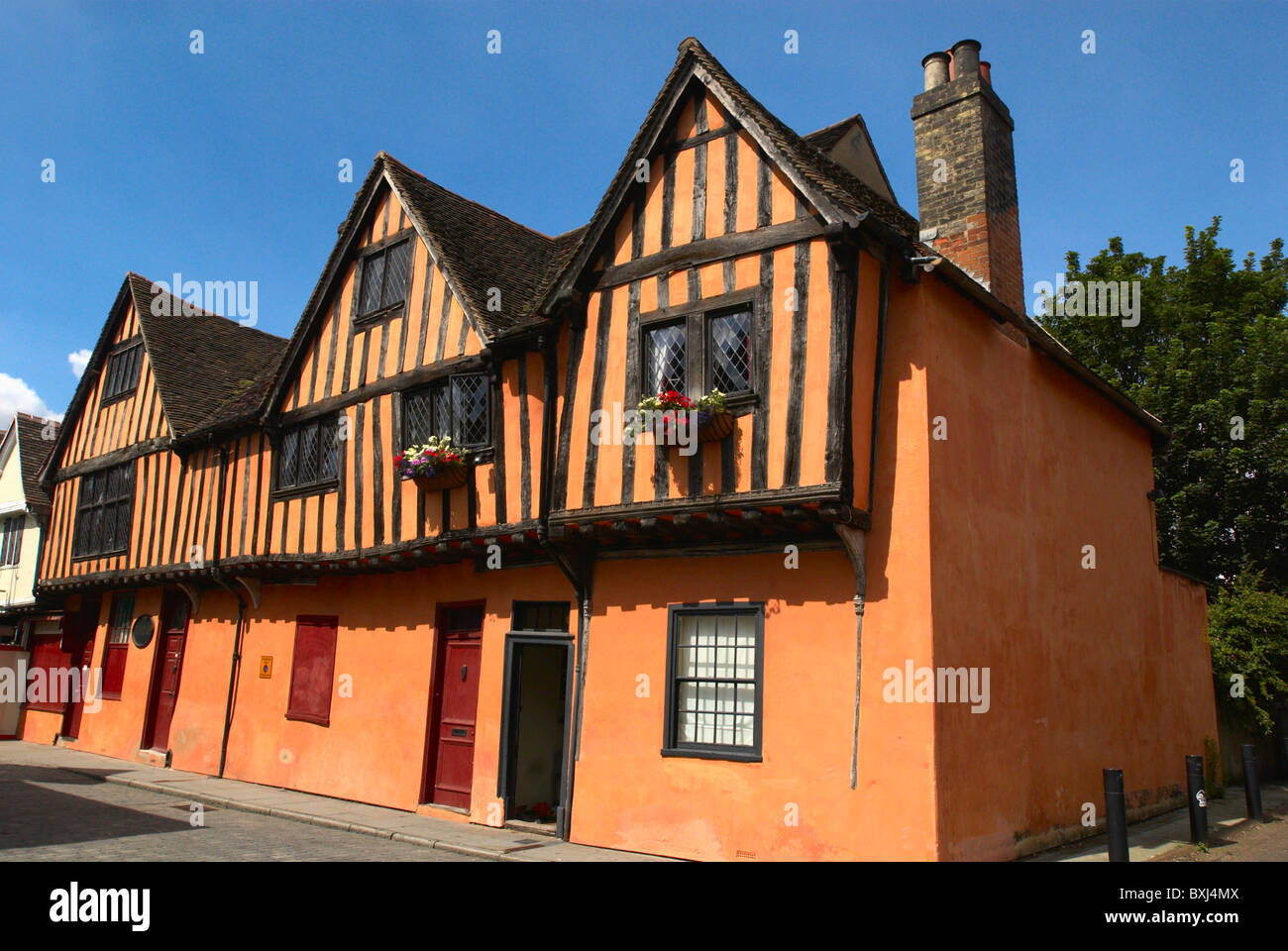 Medieval wooden building Ipswich UK Stock Photo - Alamy