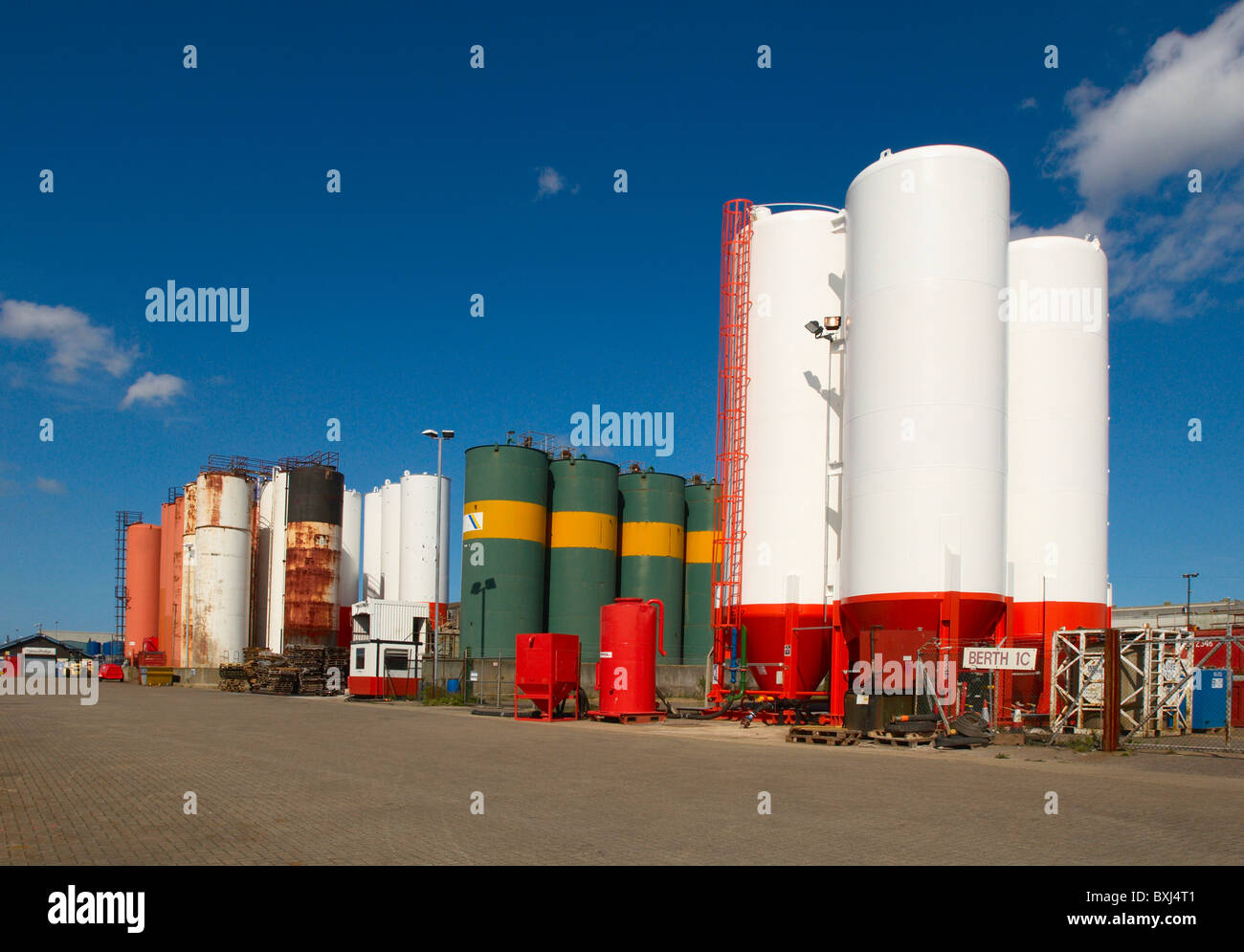 Gas storage yard Great Yarmouth United Kingdom Stock Photo - Alamy