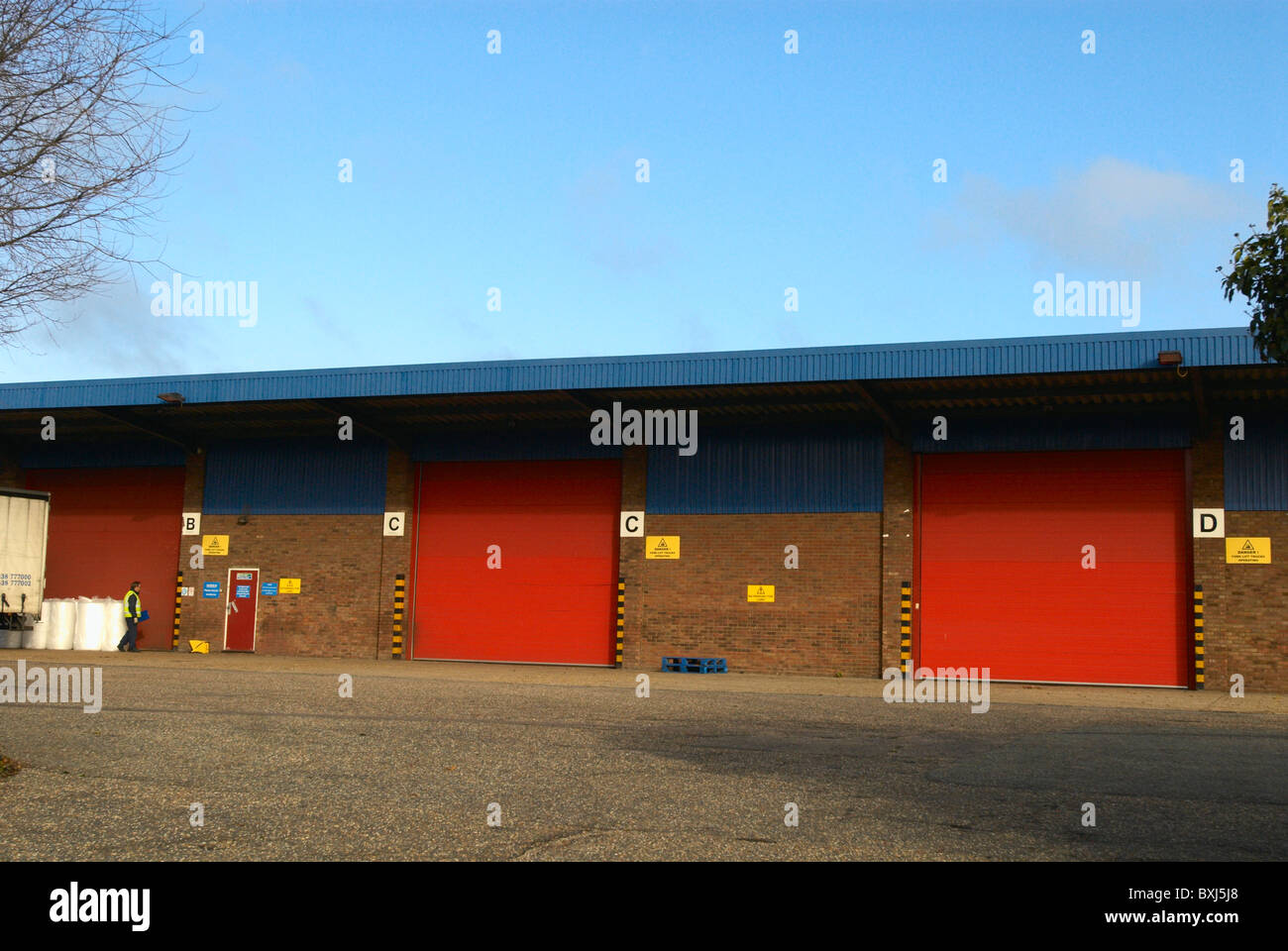 Factory delivery hatches Stock Photo - Alamy