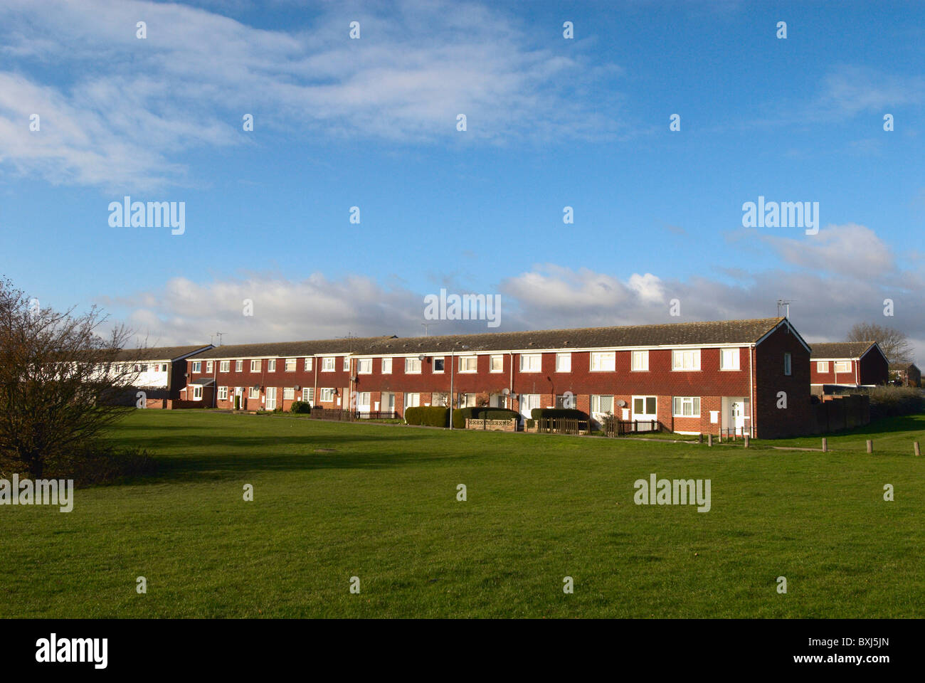 Council housing estate Witham UK Stock Photo - Alamy