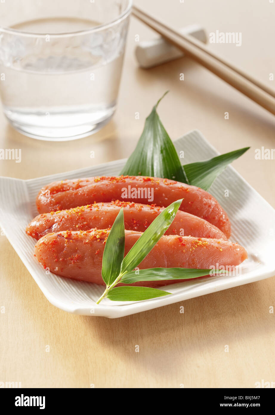 Seasoned cod roe Stock Photo - Alamy