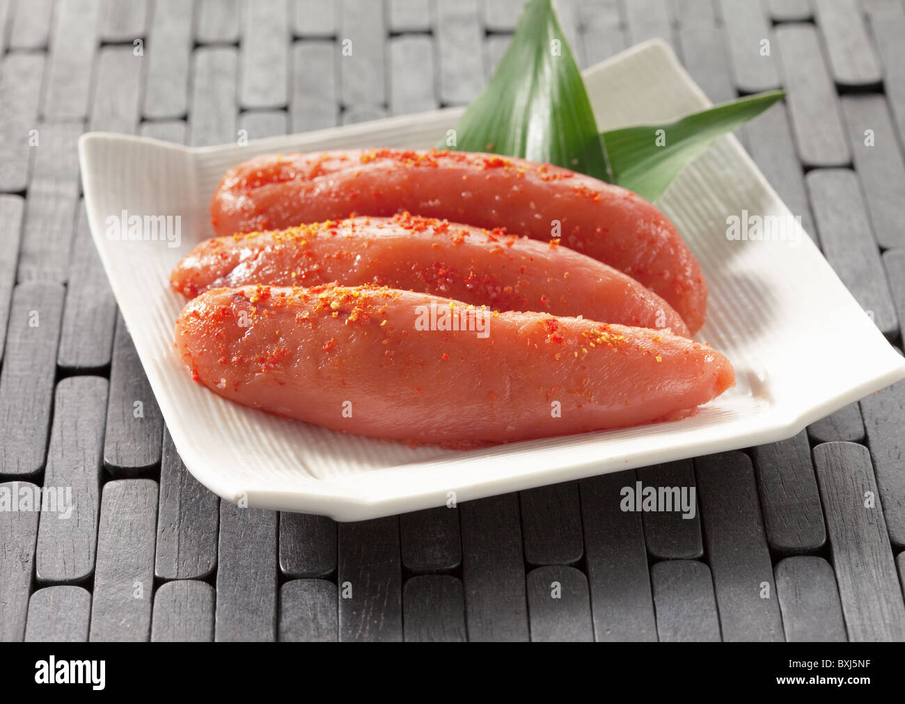 Seasoned cod roe Stock Photo - Alamy