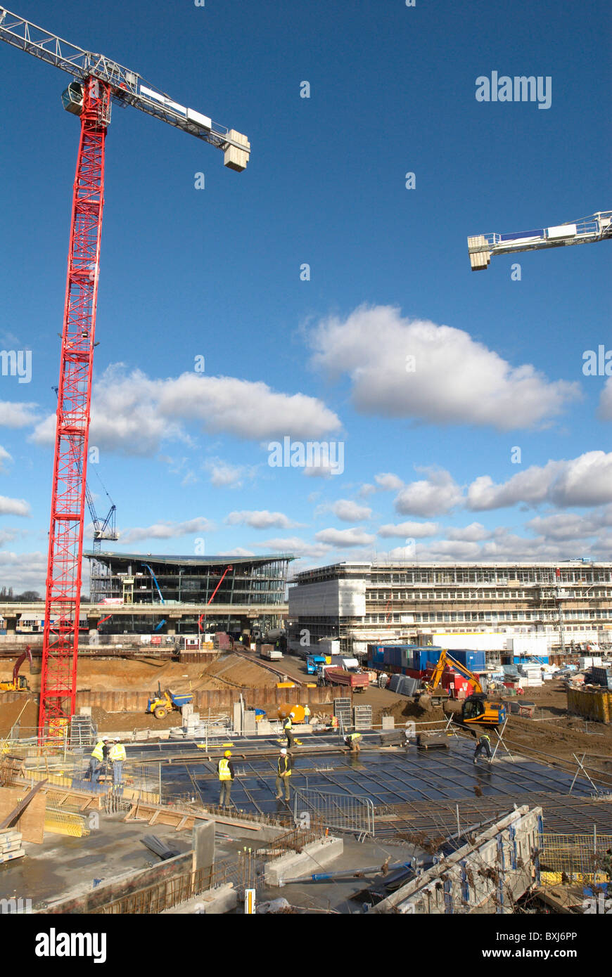 Foundations going into place on the construction of the 'Great West ...