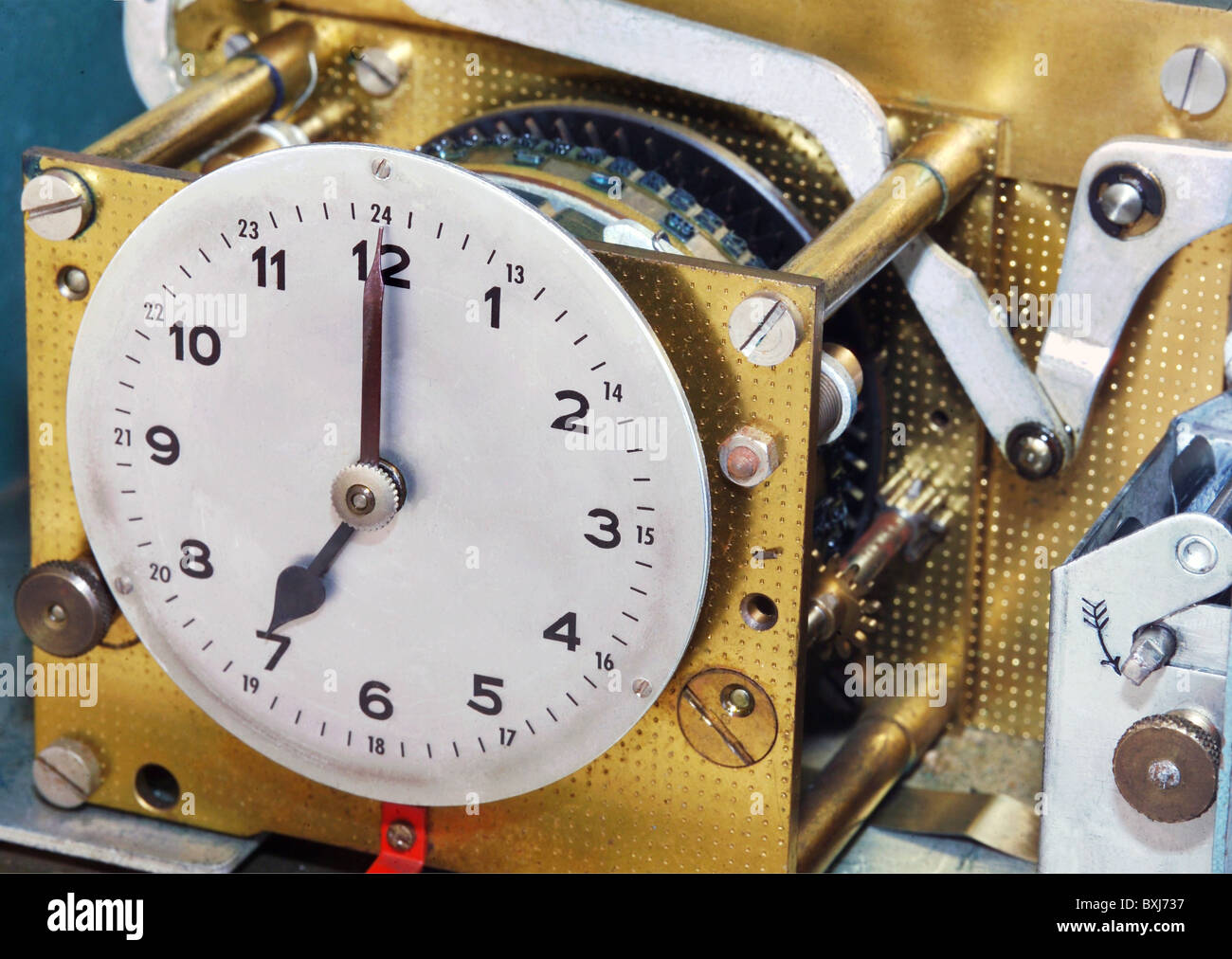 clocks, clockwork, Germany, circa 1952, 1950s, 50s, 20th century ...