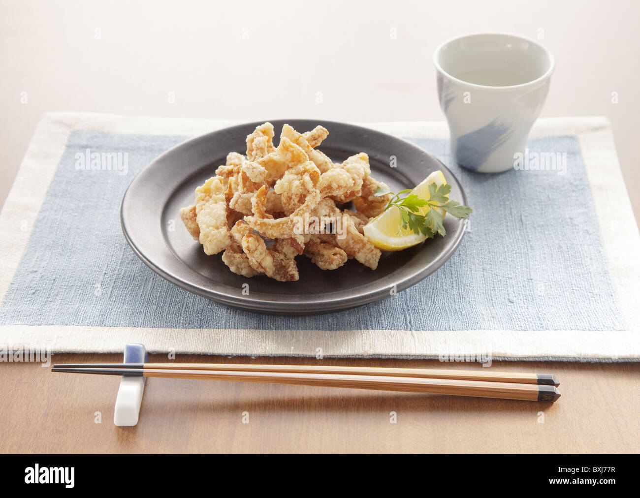 Fried chicken skin Stock Photo - Alamy