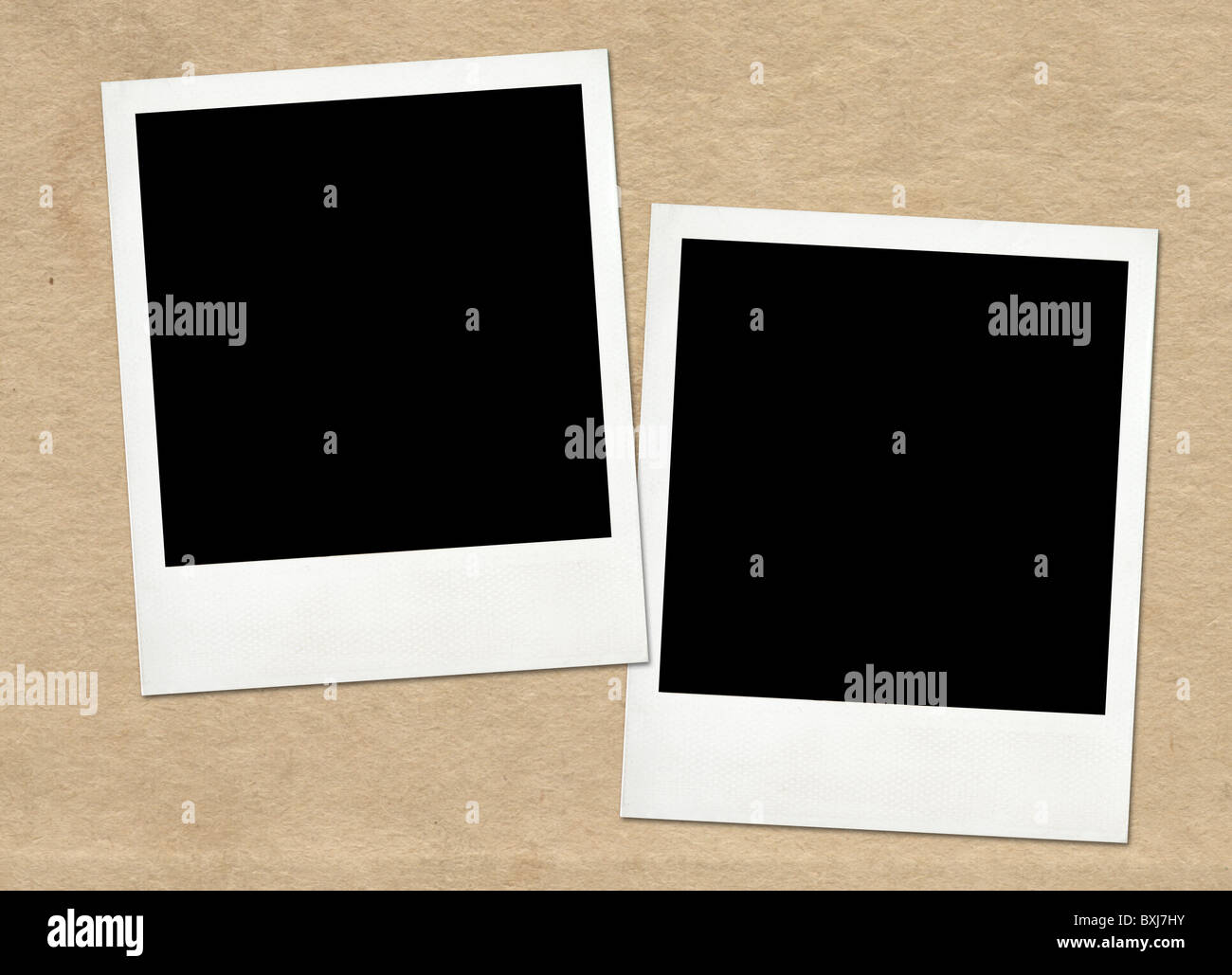Instant frames on old paper background Stock Photo - Alamy
