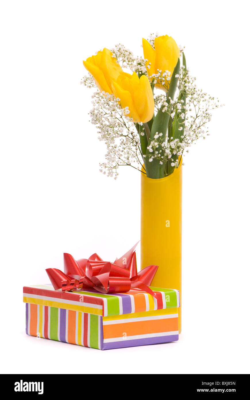 Tulip flowers gift paper Cut Out Stock Images & Pictures - Alamy