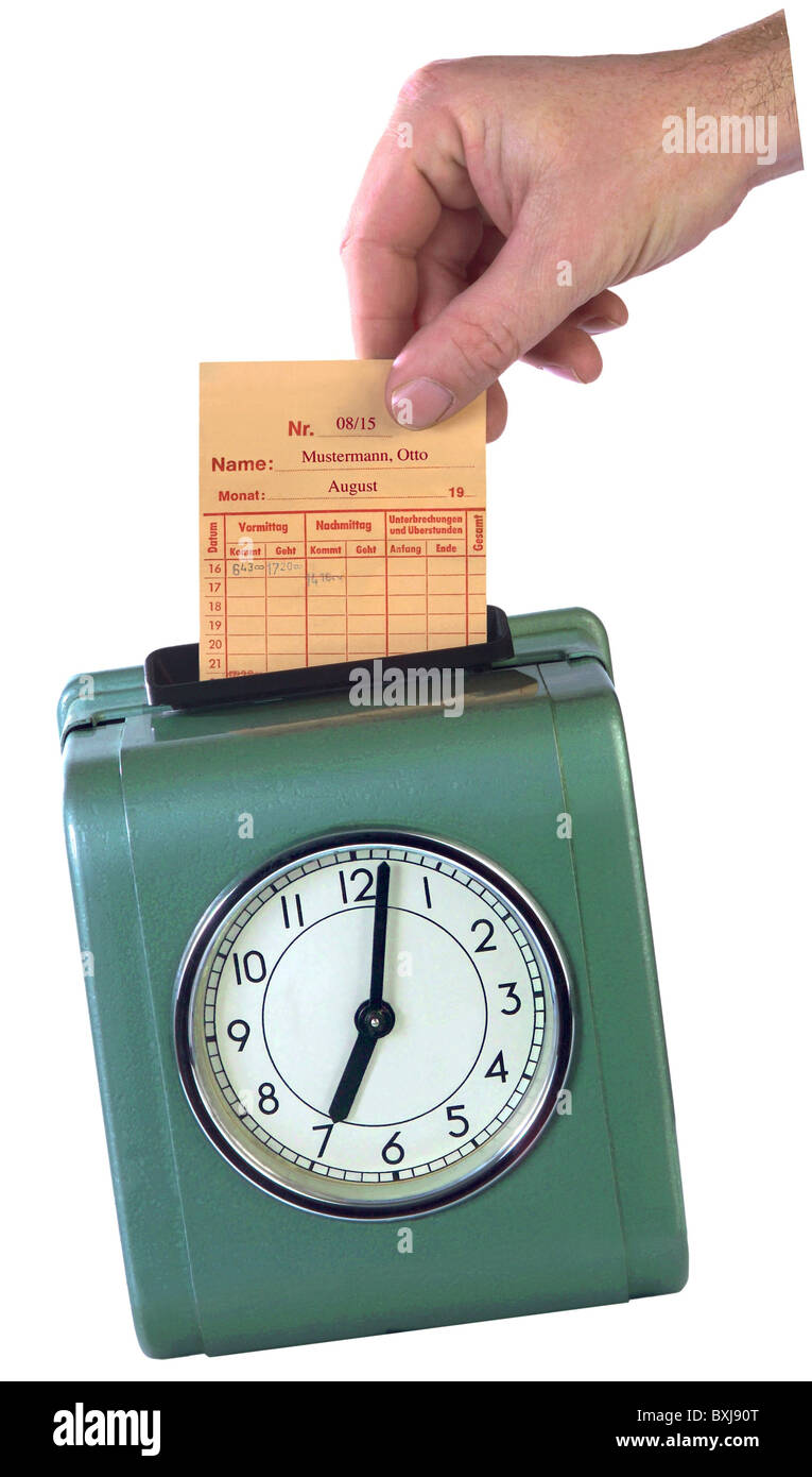 Time and attendance hi-res stock photography and images - Alamy