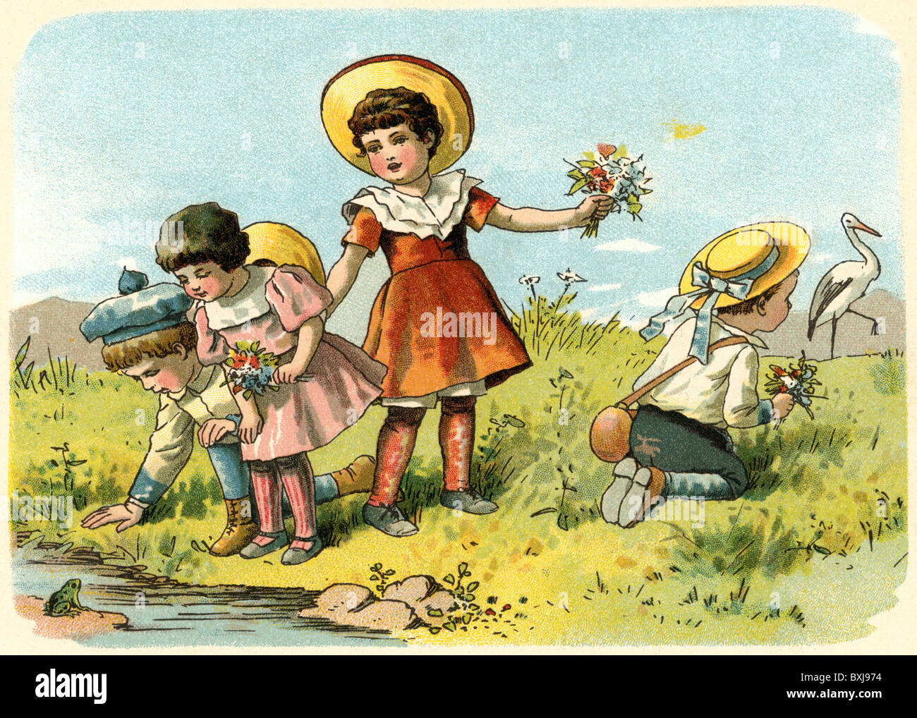 Children play 1900s hi-res stock photography and images - Alamy