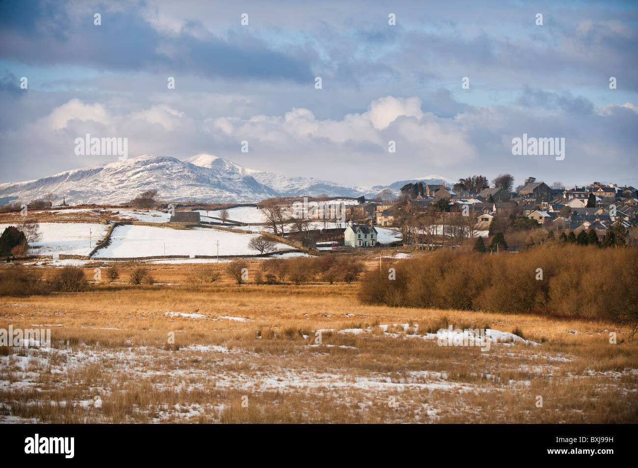 Trawsfynydd village, Gwynedd, Snowdonia north wales Stock Photo - Alamy