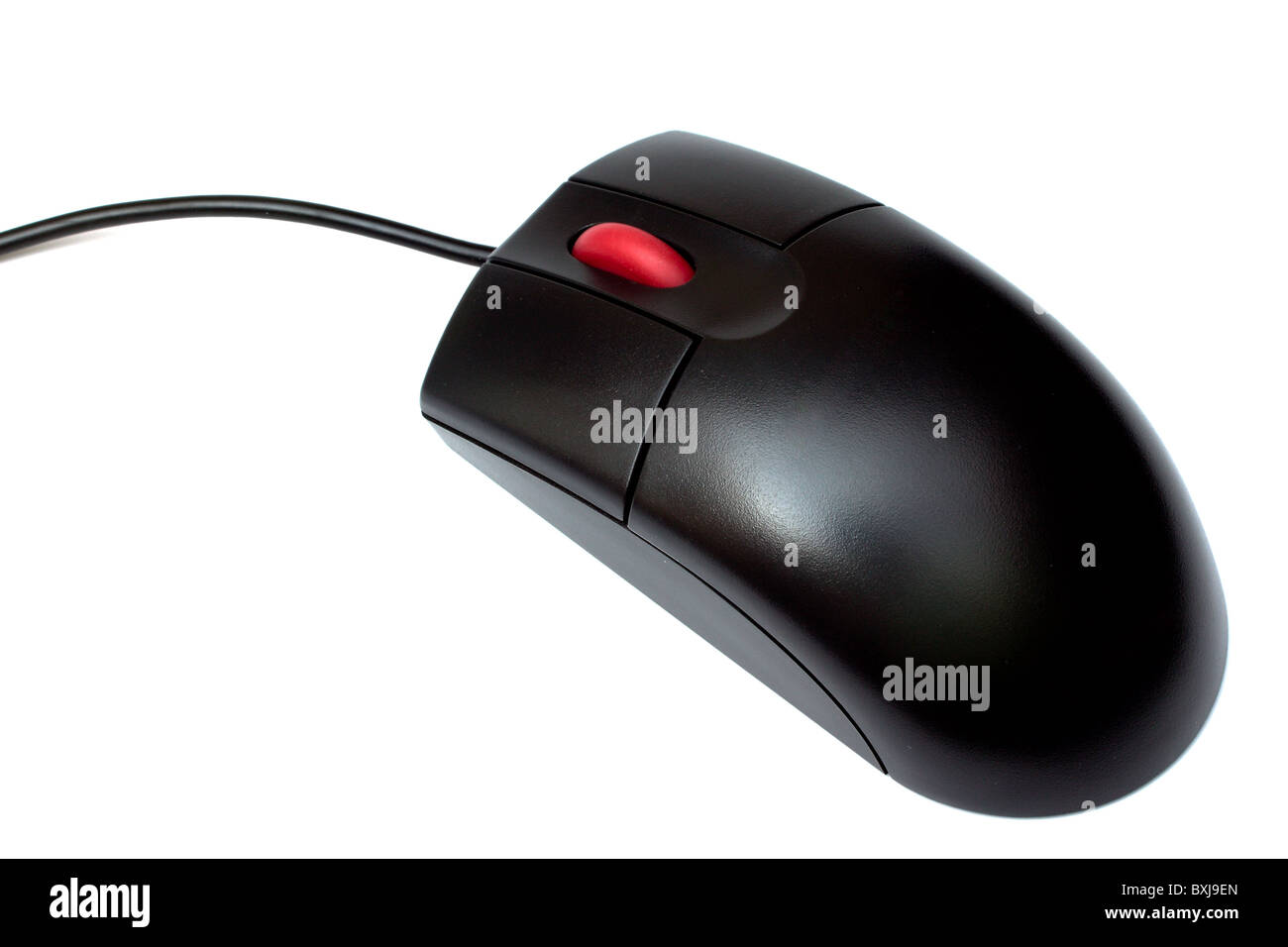 black computer wheel mouse isolated on white Stock Photo - Alamy