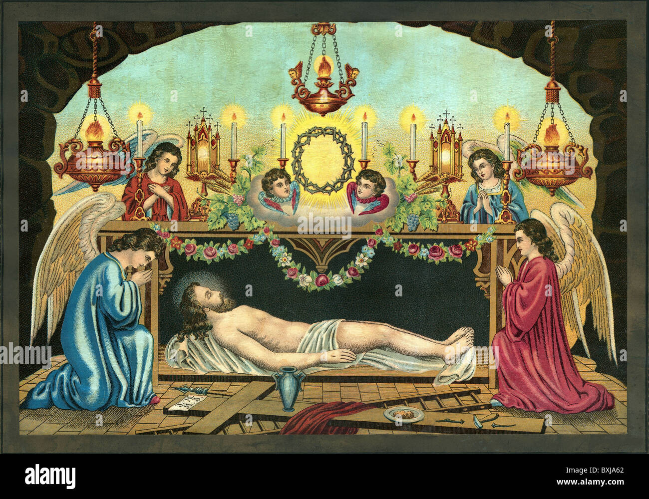 Jesus tomb angels hi-res stock photography and images - Alamy