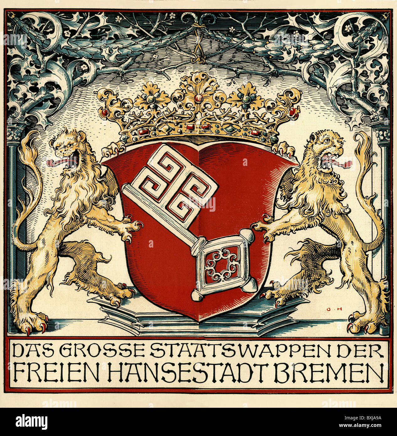 heraldry, coat of arms, City arms of Bremen, Germany, 1919, Additional ...