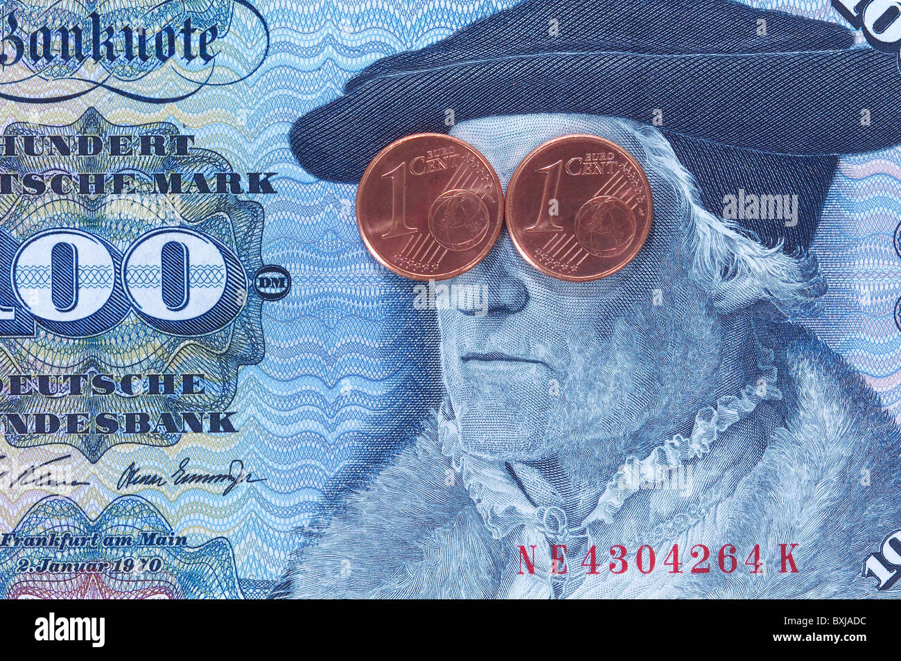 German bank notes hi-res stock photography and images - Alamy