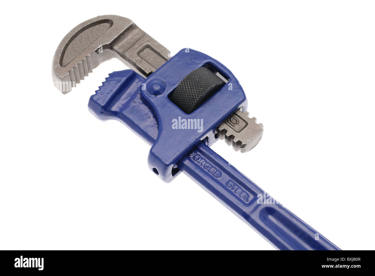 Adjustable plumbers drop forged 10 inch pipe wrench with a clipping ...