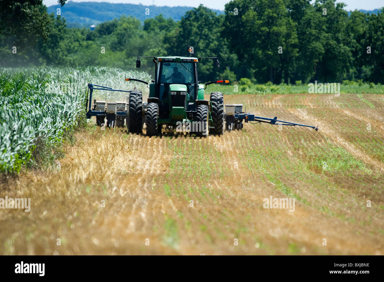 Farmer planting soybeans Stock Photo - Alamy