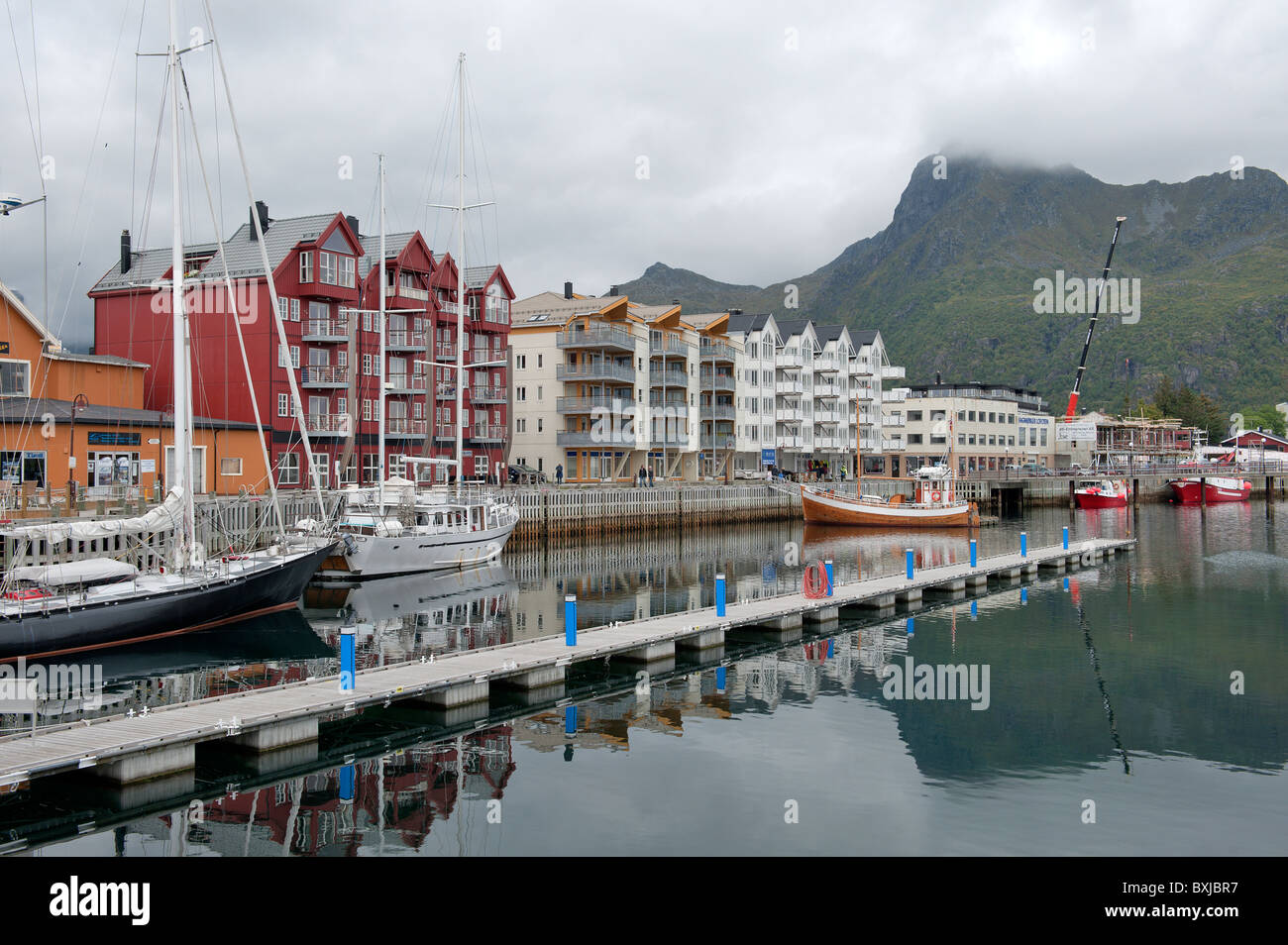 Svolvaer harbor Lofoten Islands Nordland, Norway Stock Photo - Alamy