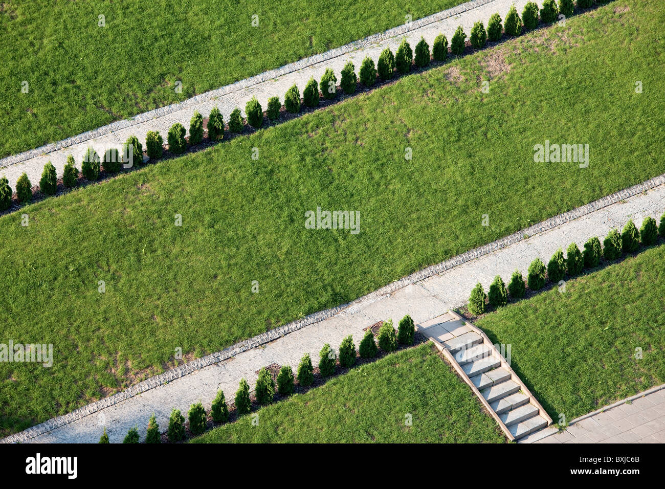 Groomed paths running through a public park Stock Photo - Alamy