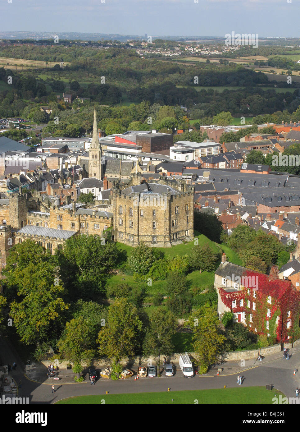 Durham cathedral aerial view hi-res stock photography and images - Alamy