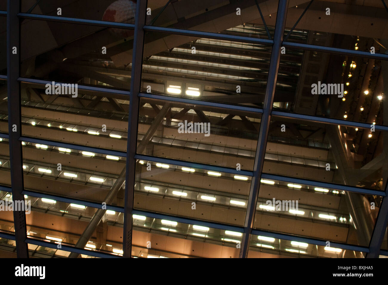 Interior structure of HSBC bank, Hong Kong, China Stock Photo - Alamy