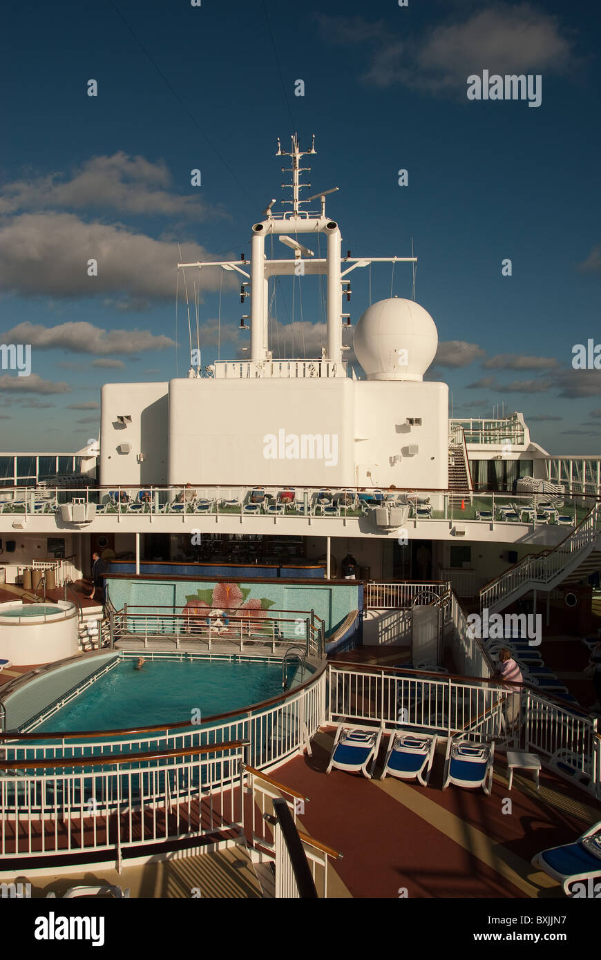 Cruise ship sun loungers hi-res stock photography and images - Alamy
