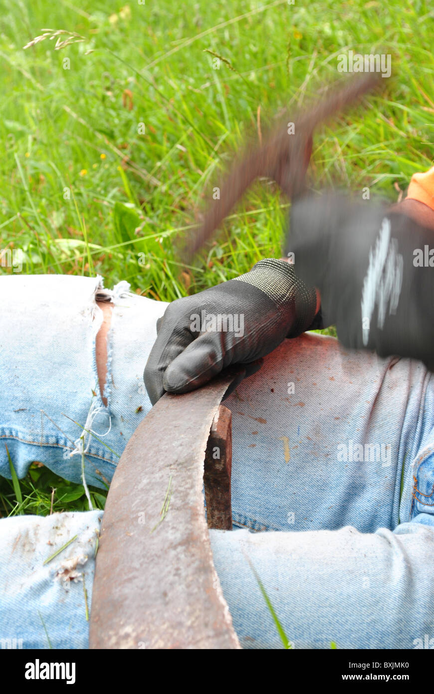 beat iron for cutting hay and grass naturally hammer and precision ...