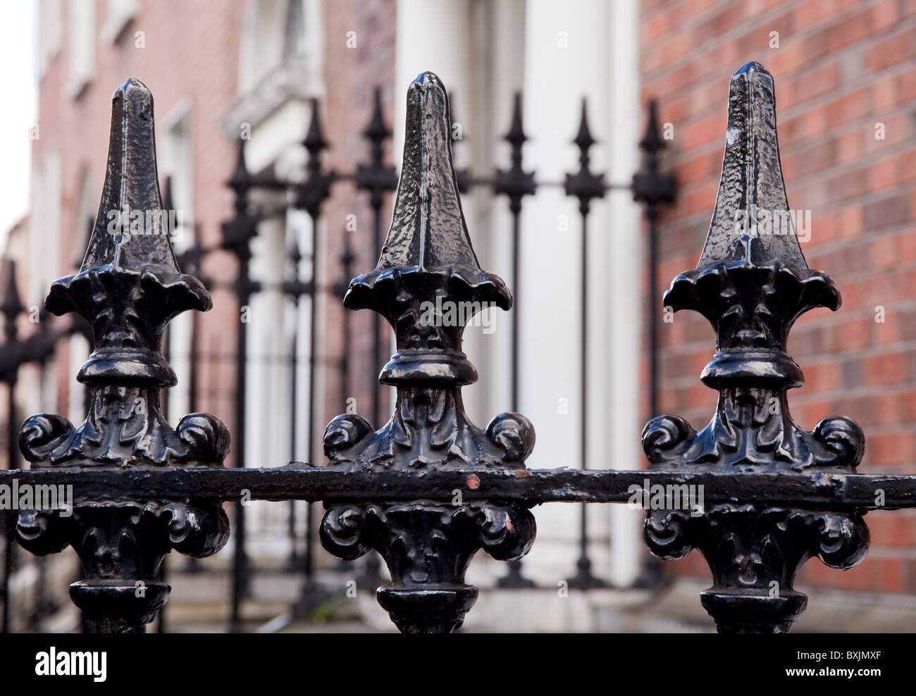 Dublin Victorian railings Stock Photo - Alamy