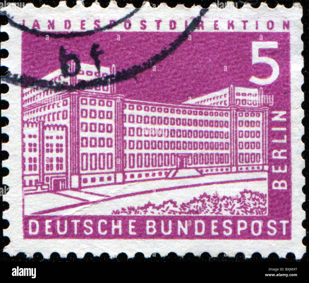 GERMANY- CIRCA 1970s: stamp printed in Germany shows Berlin, Central ...