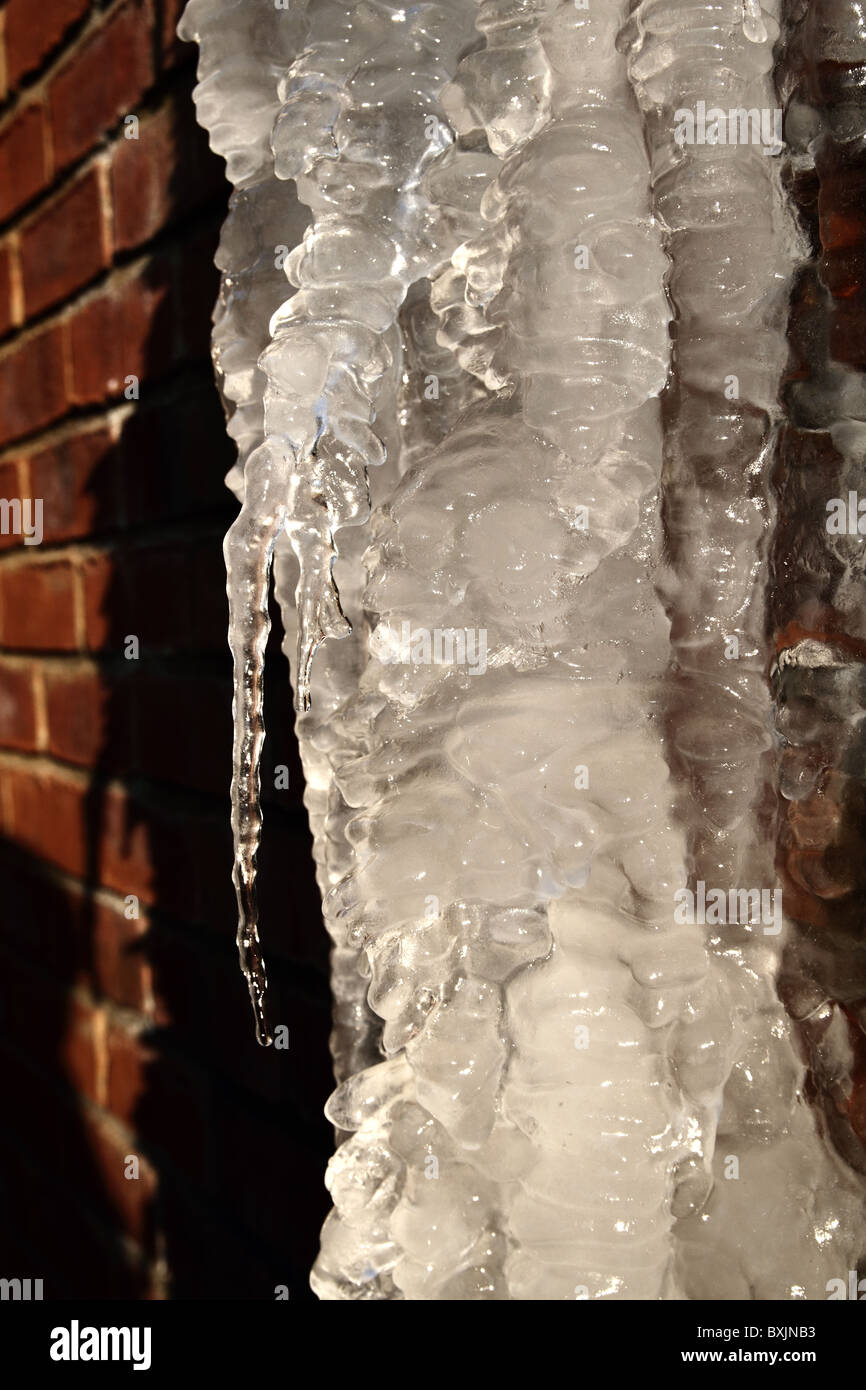 An icicle is a spike of ice formed when water dripping or falling from ...
