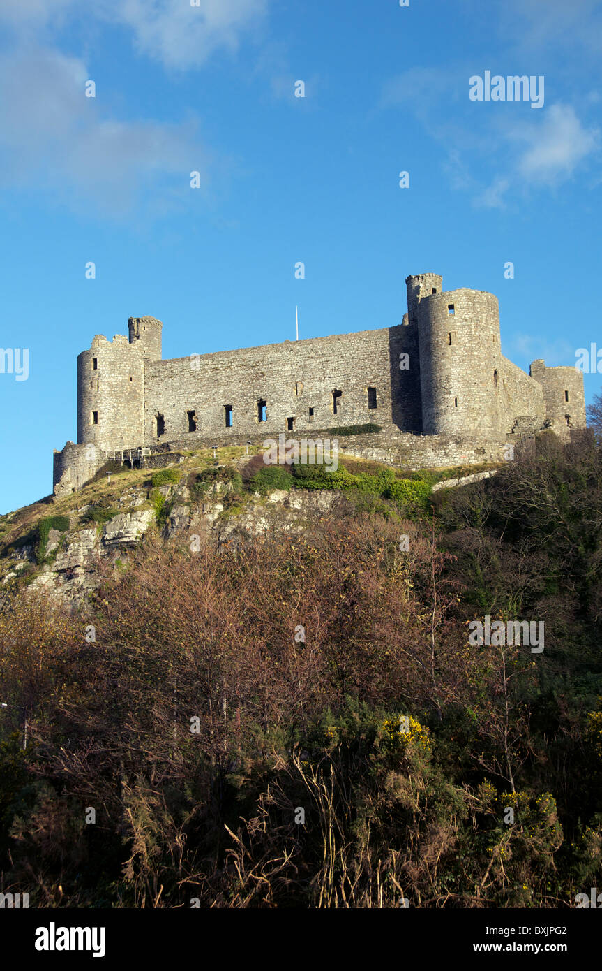 Harlech Castle Gwynedd, Merionethshire, North Wales UK Stock Photo - Alamy